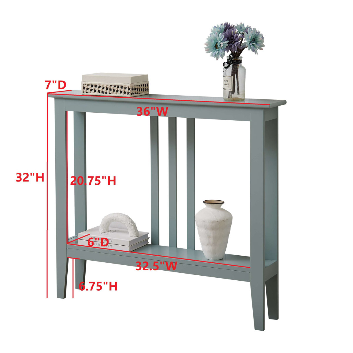 Lark Manor™ Aubreyana Entryway Table - Narrow Console Table - Console Table with Storage ...